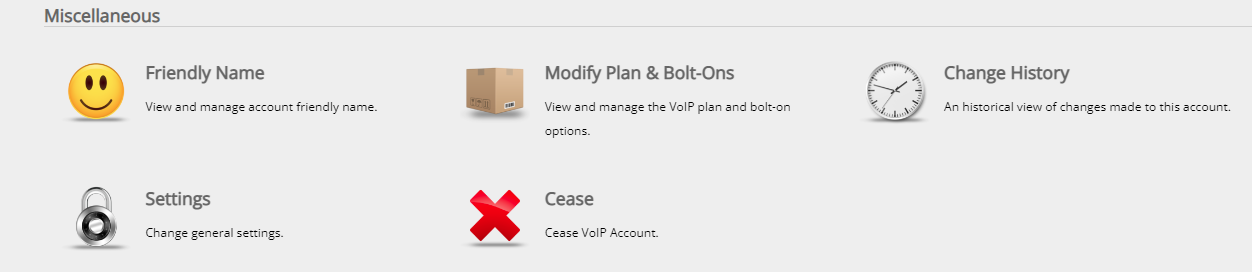 VoIP control panel – Megganet IT services