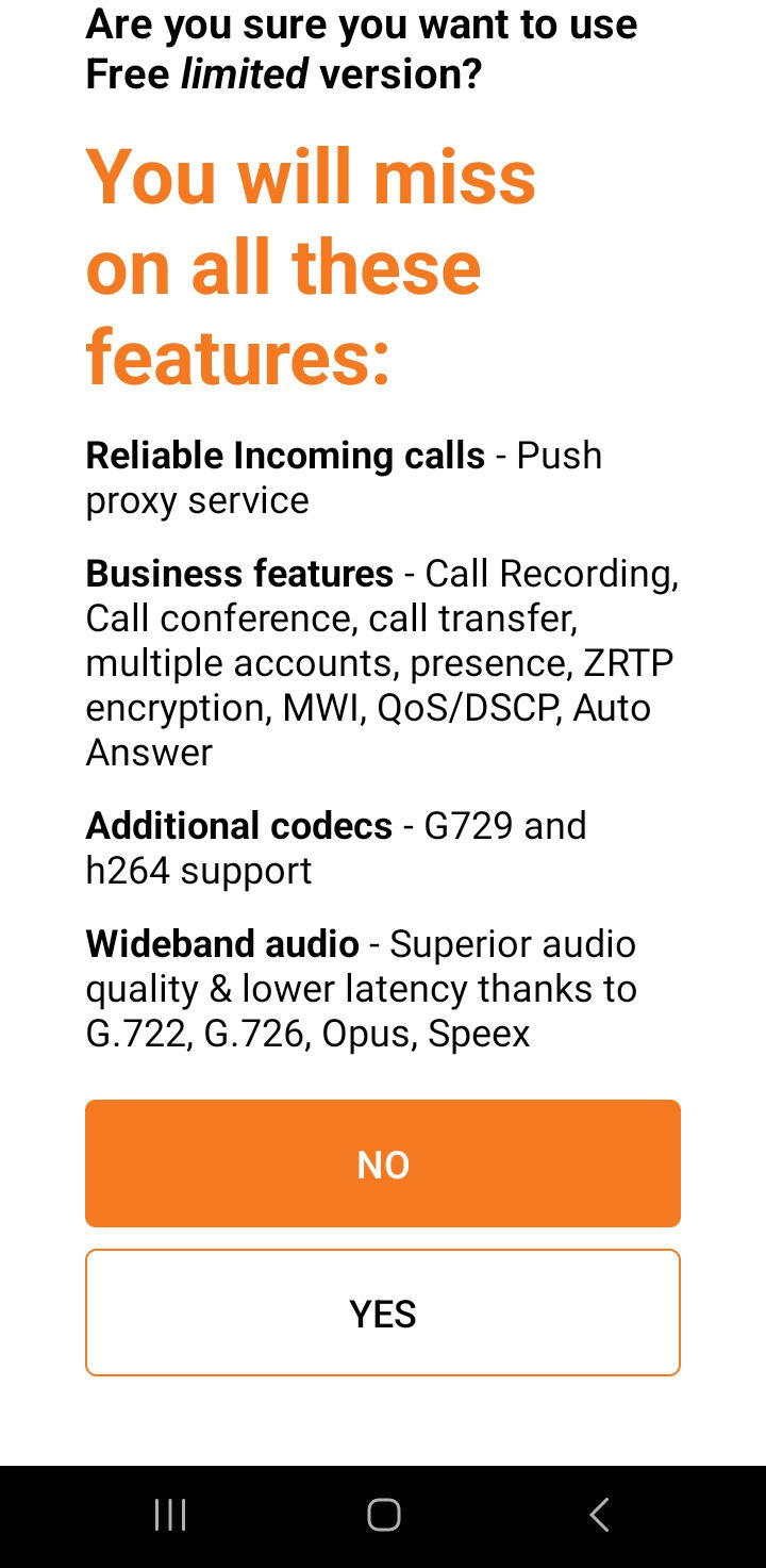 ZoiPer set up on Android – Megganet IT services