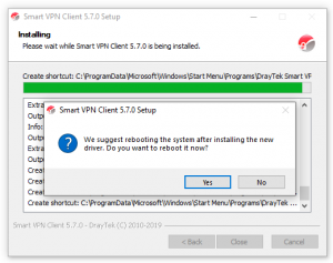 Draytek ‘Smart VPN Client’ installation on a PC – Megganet IT services